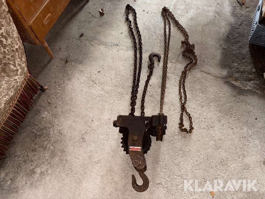 Lyftblock Månstorps 3m 500kg, Gotland, Klaravik auktioner