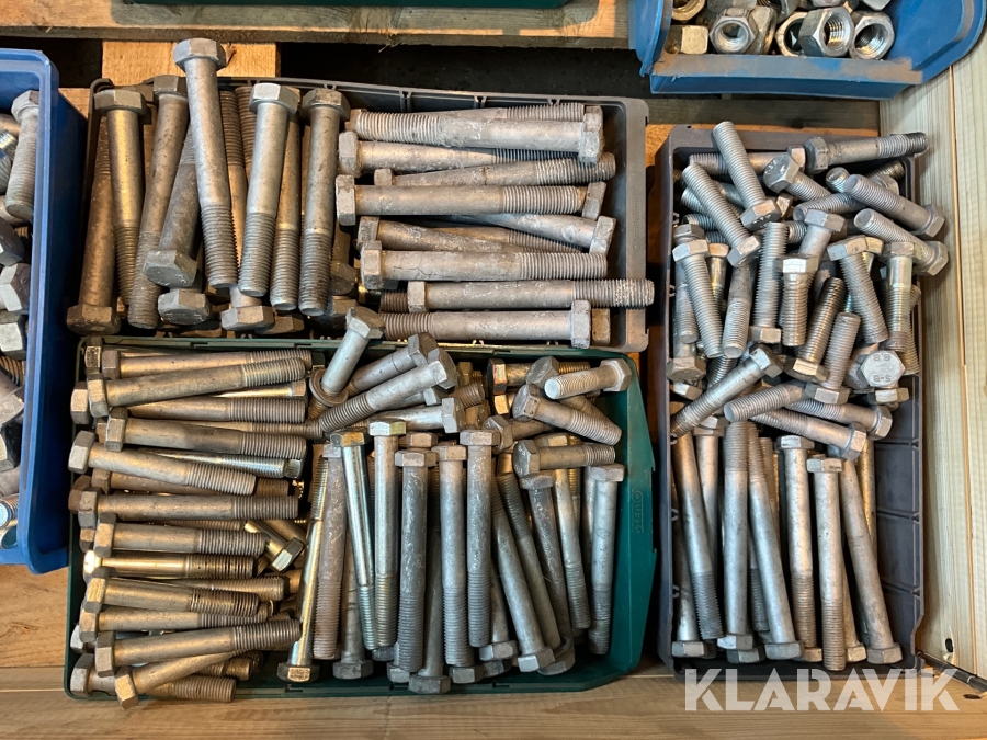 Bultar m16 m20 olika längder, Huddinge, Klaravik auktioner