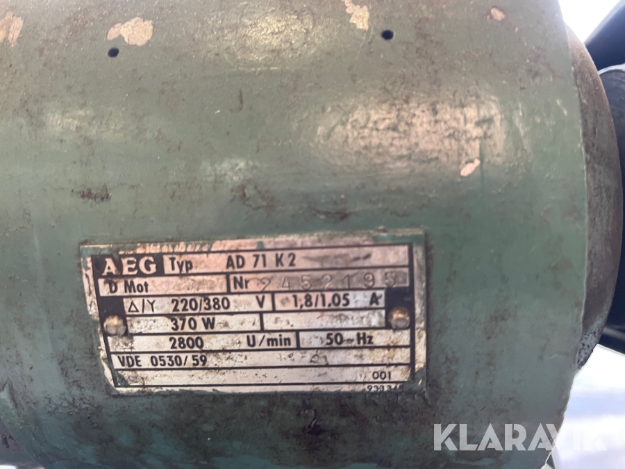 Slipmaskin Traub, Karlskrona, Klaravik auktioner