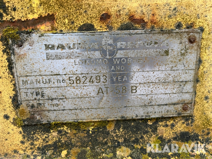 Envalsvält Traktordragen Rauma Repola AT-58 B, Täby, Klaravi
