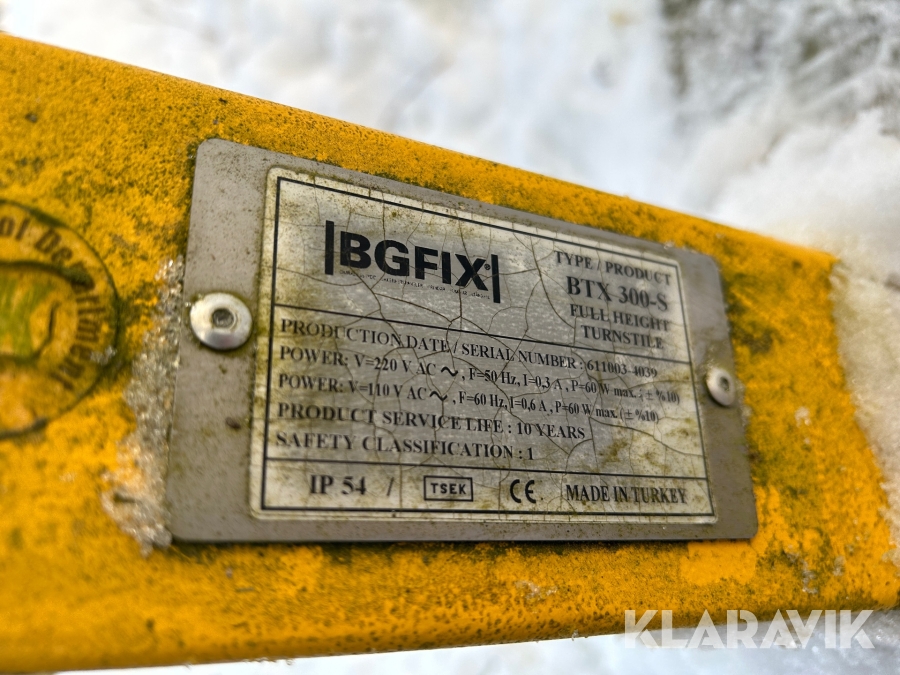 Rotationsgrind ID06 BGFix BTX 300-S, Uppsala, Klaravik aukti