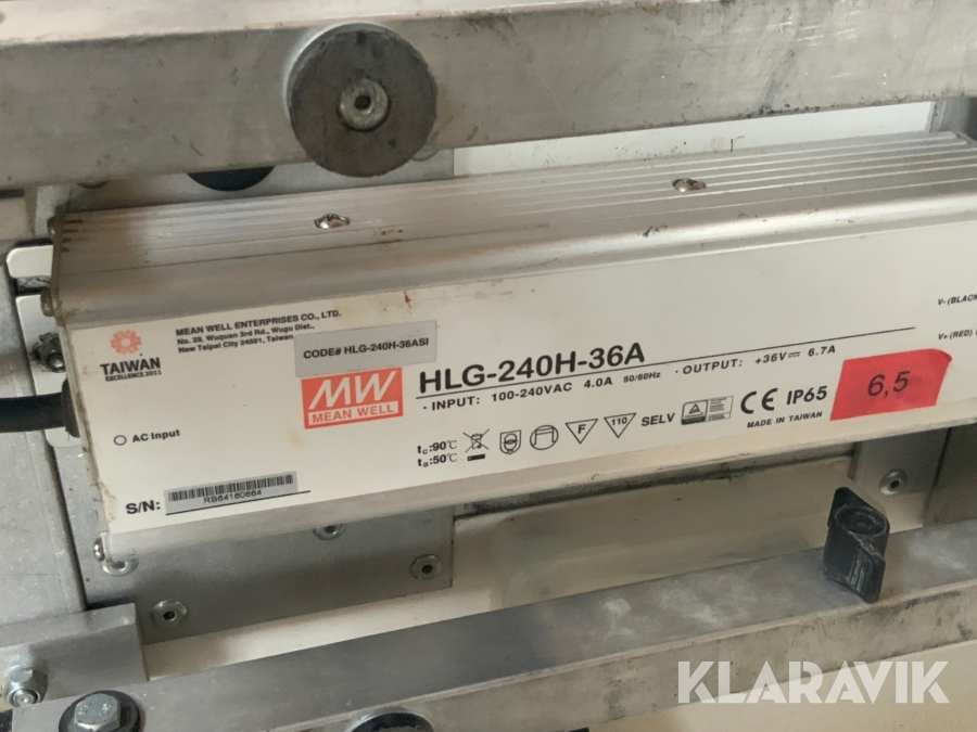 Cellplastskärare Inotec DT127-30, Tomelilla, Klaravik aukti