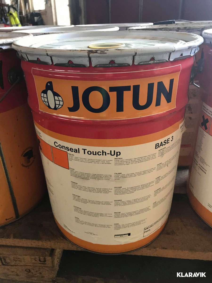 Klaravik Auktioner | Färg Jotun Conseal touchup & Jotamastic 87 Aluminium