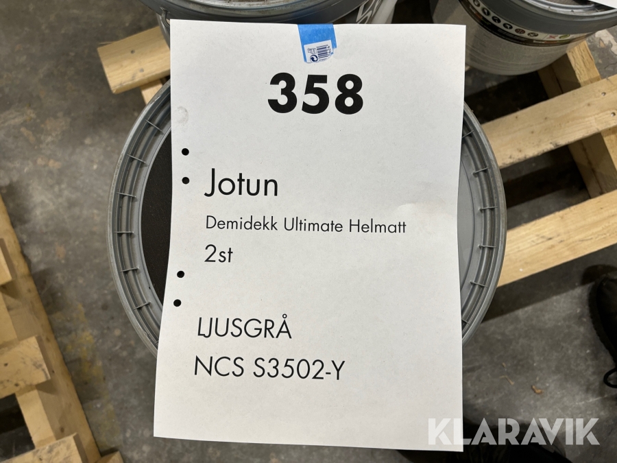 Målarfärg Jotun Demidekk Ultimate Helmatt NCS S3502-Y, Högsb