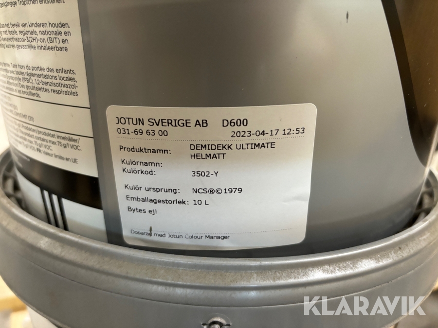 Målarfärg Jotun Demidekk Ultimate Helmatt NCS S3502-Y, Högsb
