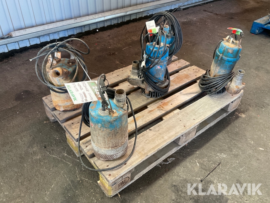 Pumpar Tsurumi LB800 (3 st) / HS2.75S (2 st), Jönköping, Kla