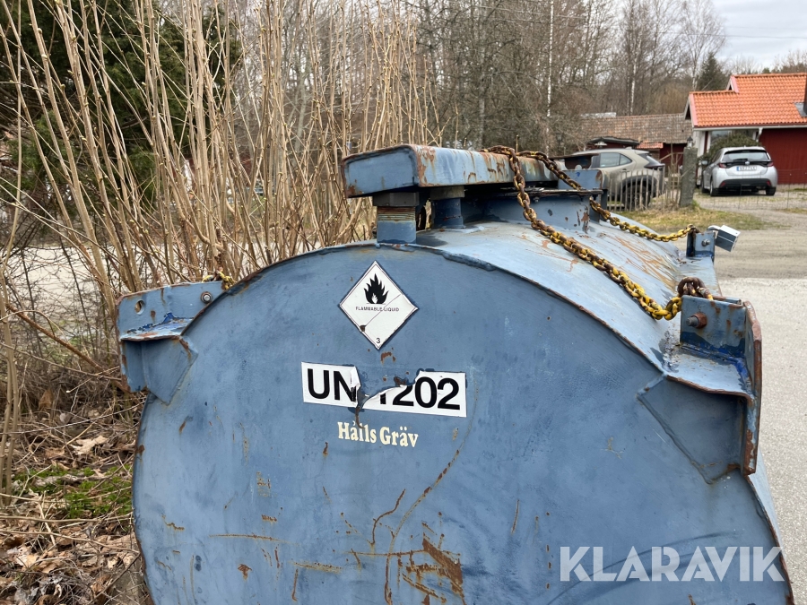 Dieseltank UN 1202, Norrtälje, Klaravik auktioner