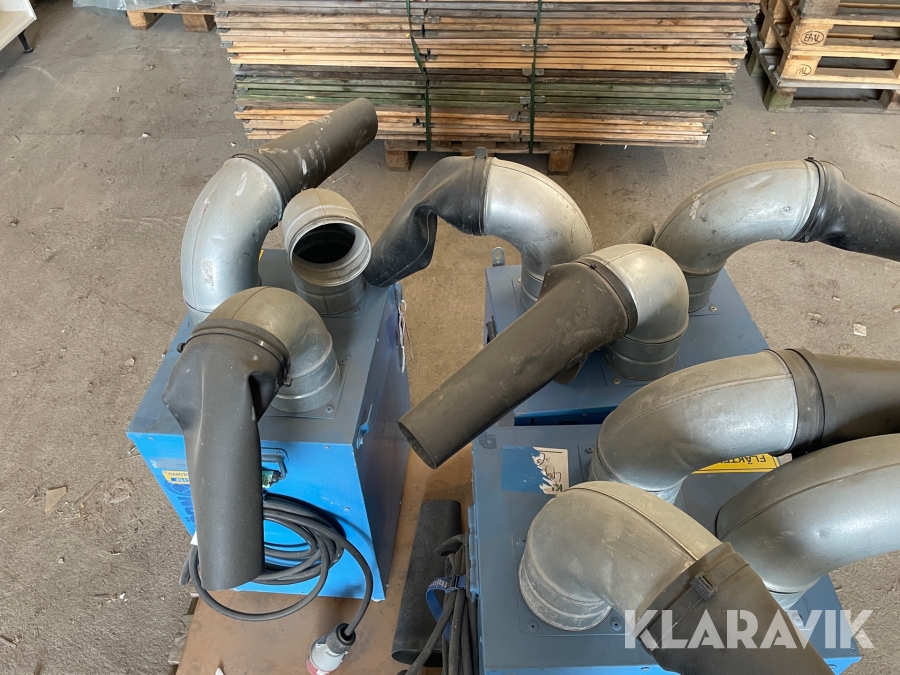 Varmluftsfläktar El-Björn TF 9EL, Svalöv, Klaravik auktioner