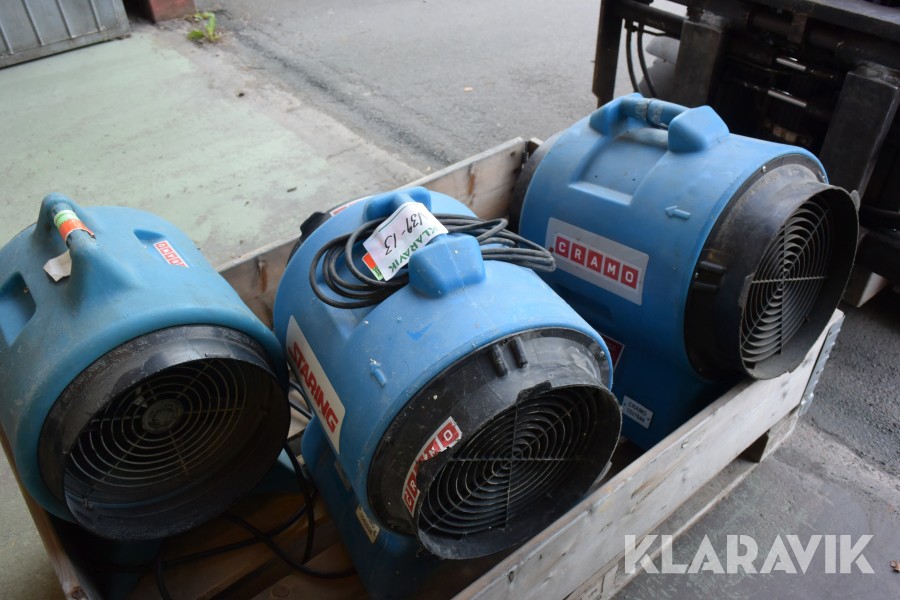 Klaravik Auktioner | Evakueringsfläkt 3 styck Americ Vaf 3000