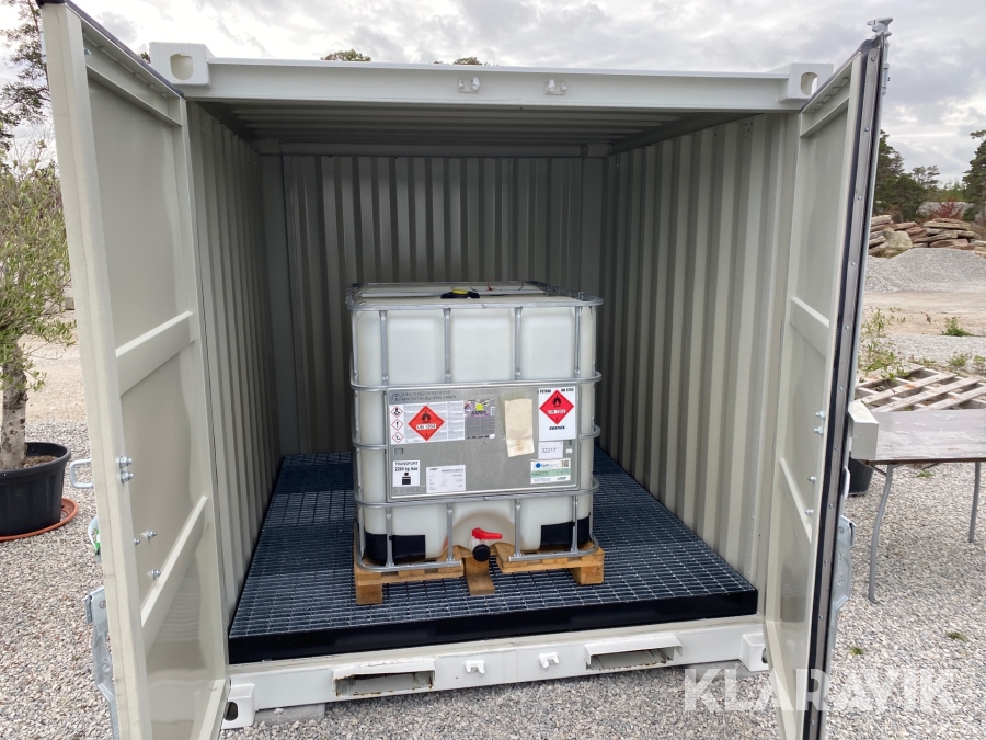 Miljöcontainer 8 fot, Gotland, Klaravik auktioner