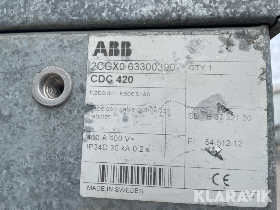 Fördelningscentraler Kabeldon CDC420, CDC420, CDC460, CDC46