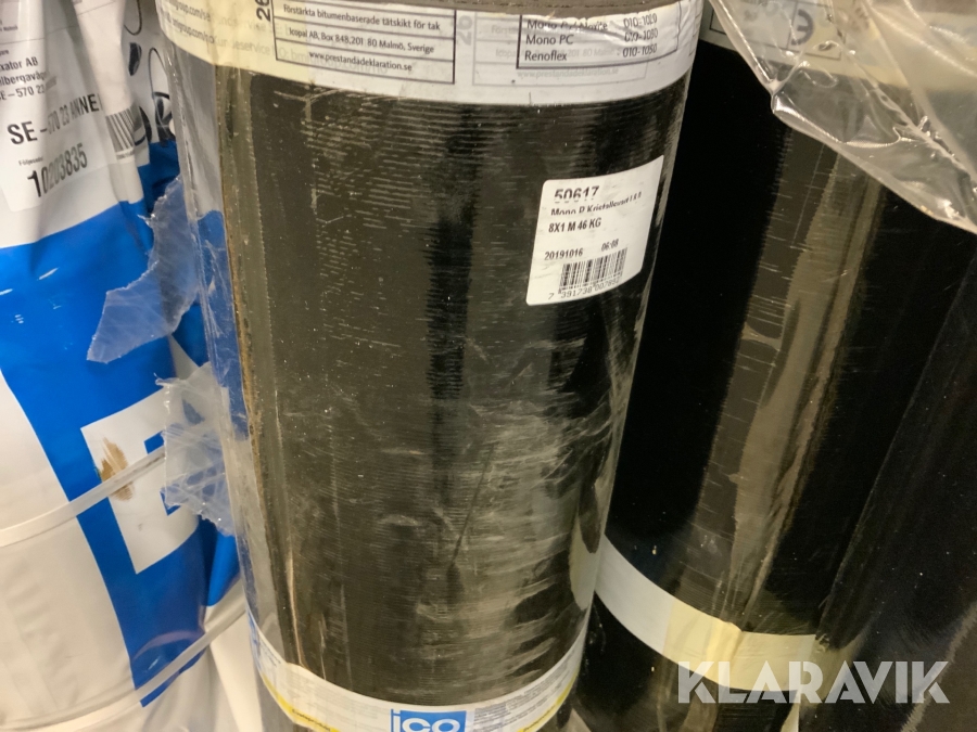 Takpapp Icopal Mono P kristallsvart, Nässjö, Klaravik aukt