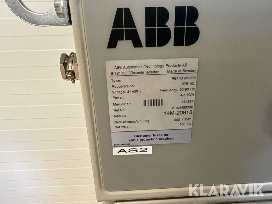 Robotar 2st ABB PS 60/4-90-PLSS-4519, Strängnäs, Klaravik au