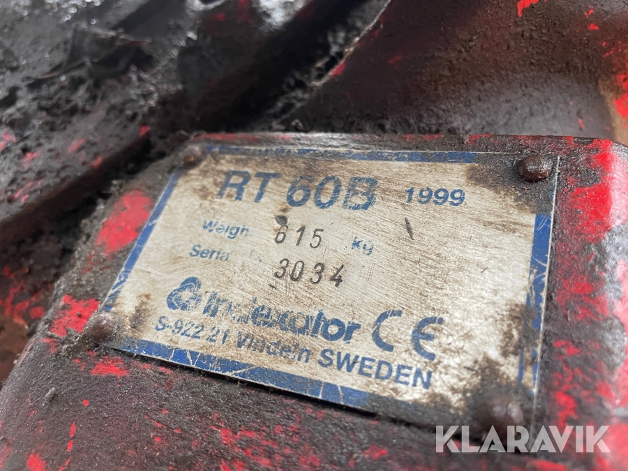 Tiltrotator Indexator RT60B, Grästorp, Klaravik auktioner