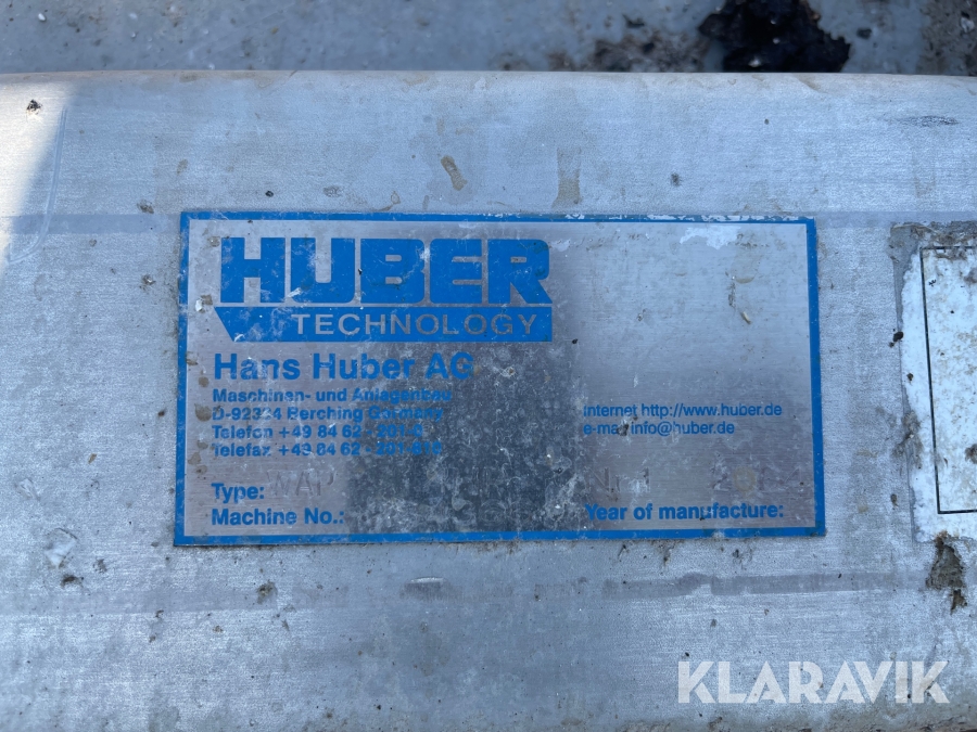 Skruvpress Huber Technology Wap/4 SL HP, Göteborg, Klaravik