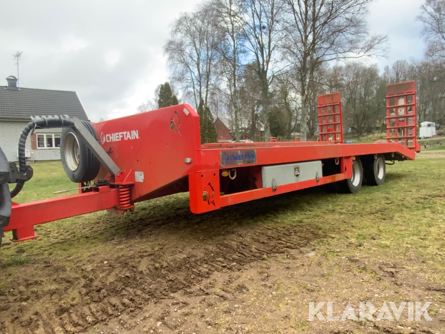 Maskintrailer Chieftain, Borås, Klaravik auktioner