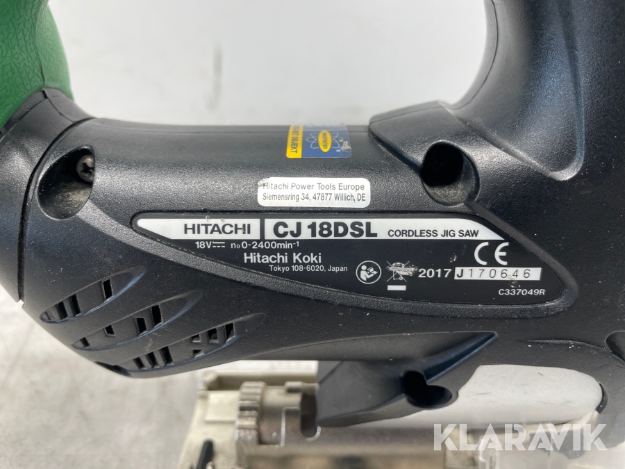 Sticksåg Hitachi CJ18DSL, Svalöv, Klaravik auktioner
