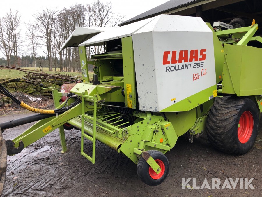 Rundbalpress Claas Rollant 255 roto cut Uniwrap Combipress
