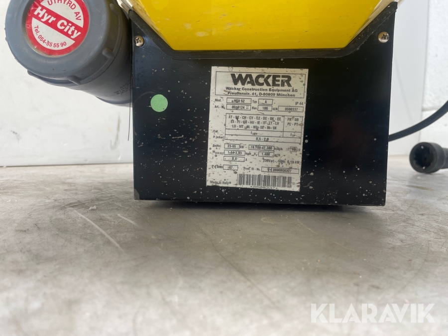 Gasolvärmare Wacker HGA 52, Svalöv, Klaravik auktioner