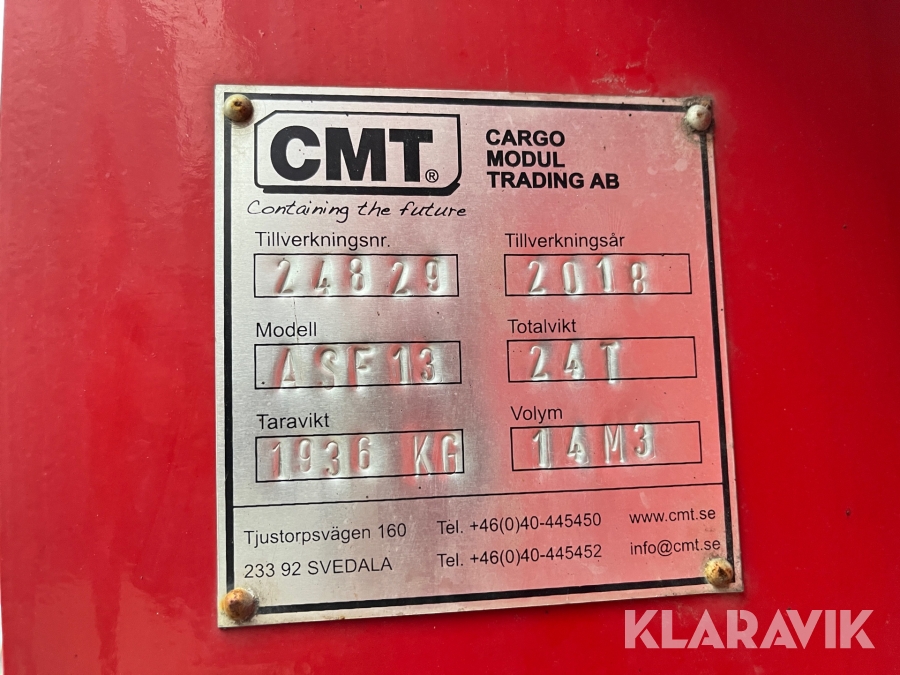 Asfaltsflak 2 st CMT ASF 13/16, Kungsbacka, Klaravik auktion