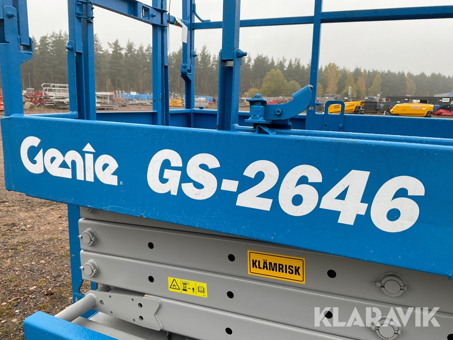 Saxlift Genie GS2646, Jönköping, Klaravik auktioner