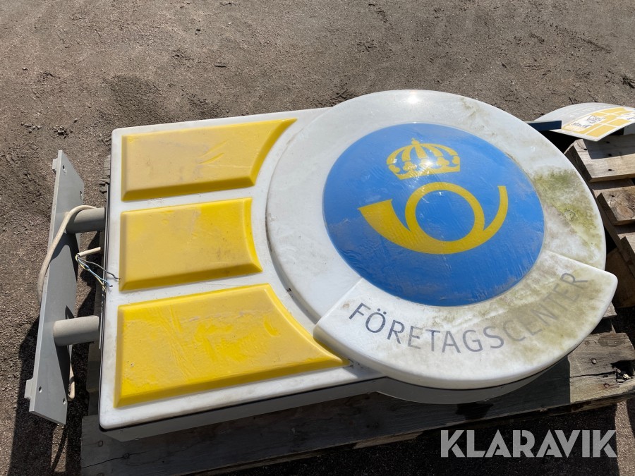 Klaravik Auktioner | Gamla Post-skyltar med belysning