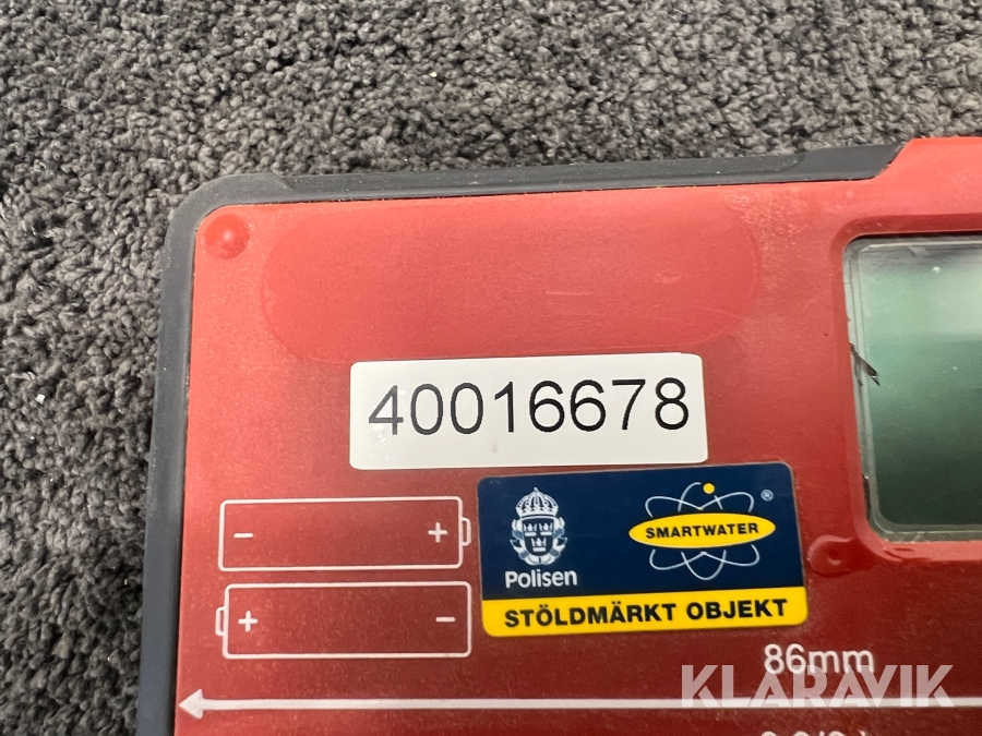 Lasermottagare Hilti PRA 20, Svalöv, Klaravik auktioner