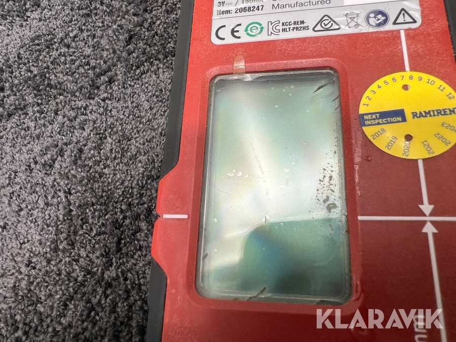 Lasermottagare Hilti PRA 20, Svalöv, Klaravik auktioner