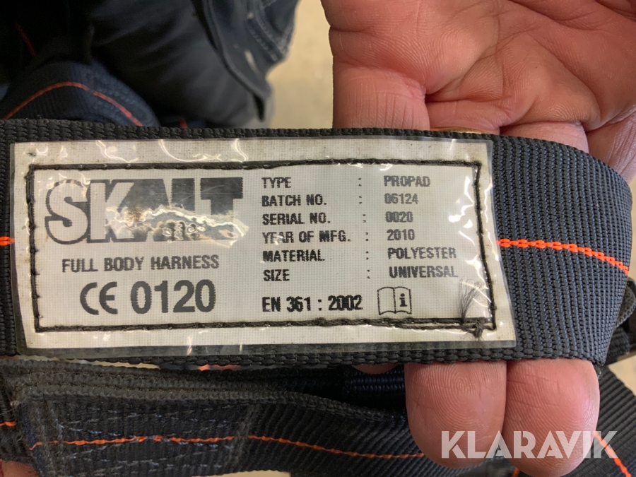 Fallskyddssele Skalt Propad, Storuman, Klaravik auktioner