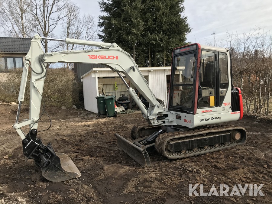 Grävmaskin Takeuchi TB045