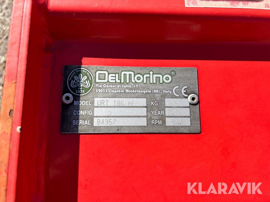 Jordfräs Delmorino URT186 HF, Sala, Klaravik auktioner