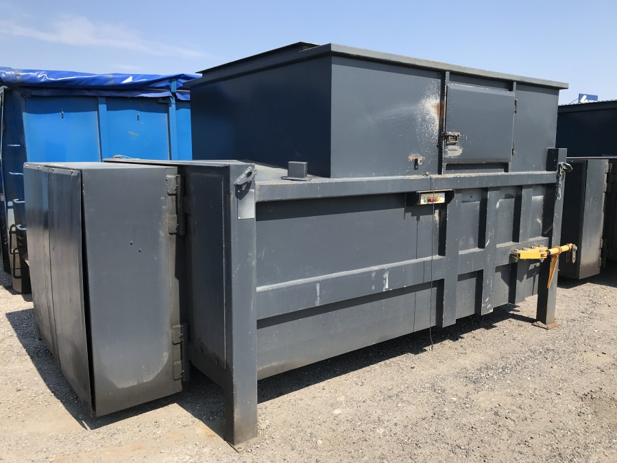 Komprimator med container