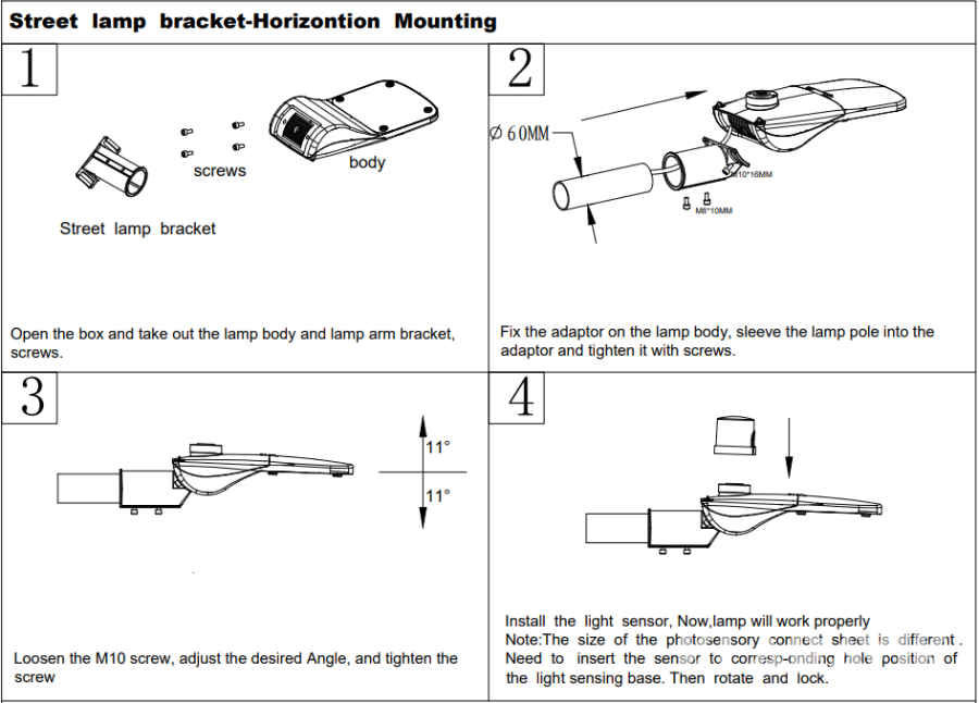 Gatubelysning 100W 4st (Philips LED Chip), Järfälla, Klara