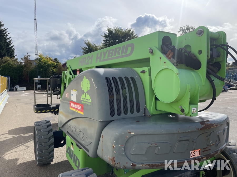 Vikbomslift Nifty HR21 AWD, Svalöv, Klaravik auktioner