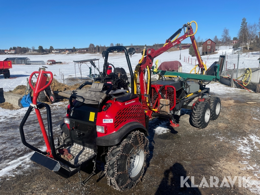 Hjulhäst Cranman/ Lennartsfors HH3013 med vagn T1700 4WD & K