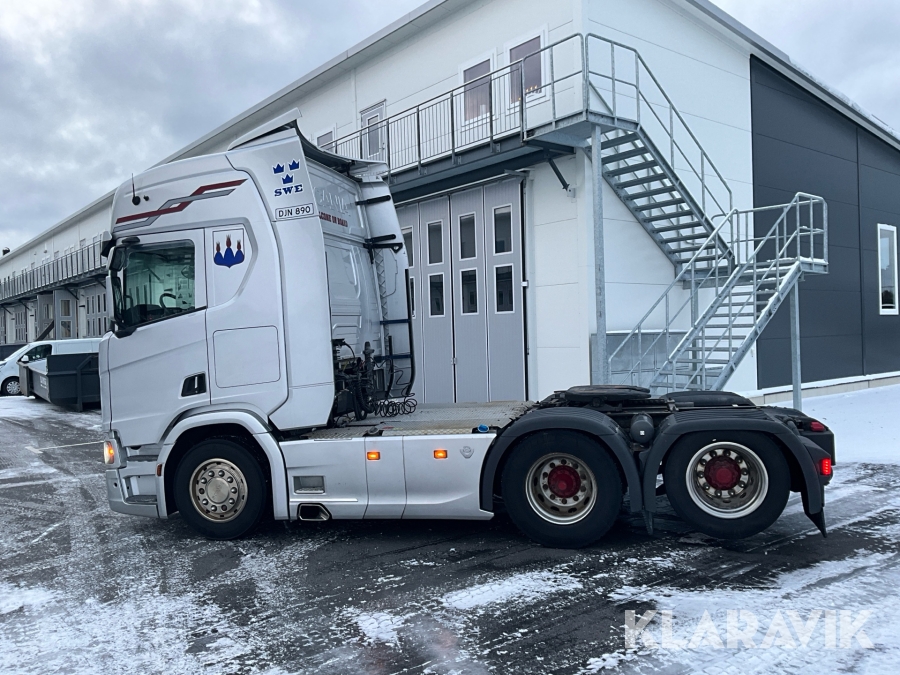 Dragbil Scania R 580A 6X2NB, Borås, Klaravik auktioner