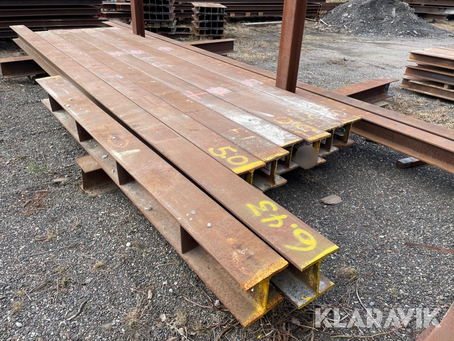Klaravik Auktioner | Stålbalkar HE220B 8 st
