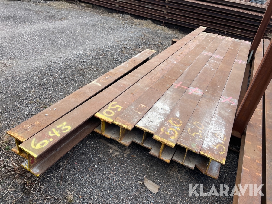 Klaravik Auktioner | Stålbalkar HE220B 8 st
