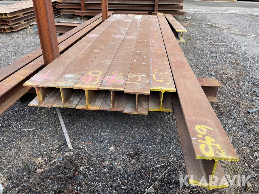 Klaravik Auktioner | Stålbalkar HE220B 8 st