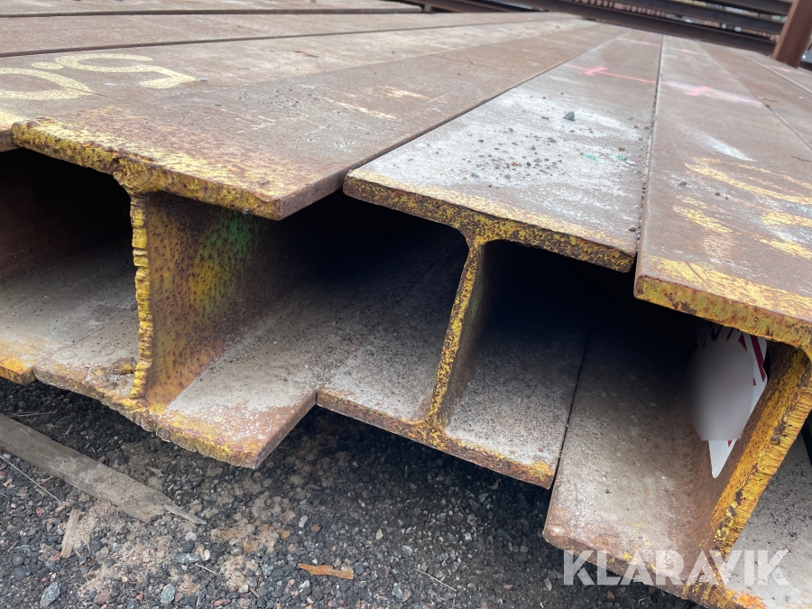 Klaravik Auktioner | Stålbalkar HE220B 8 st