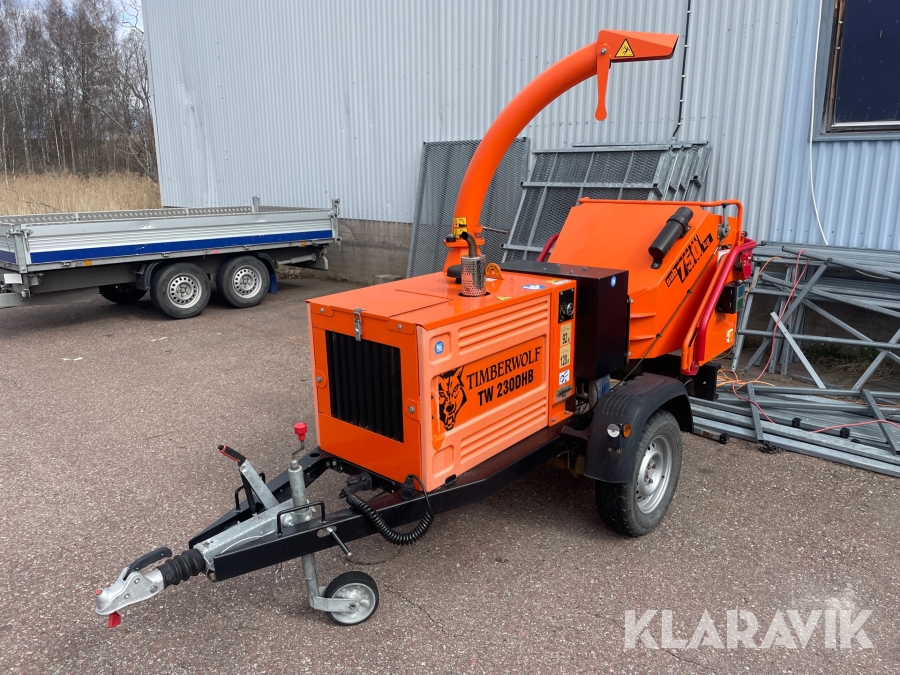 Flistugg Timberwolf TW230DHB, Avesta, Klaravik auktioner