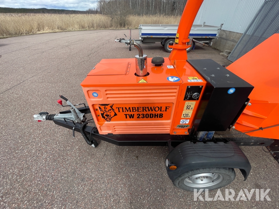 Flistugg Timberwolf TW230DHB, Avesta, Klaravik auktioner