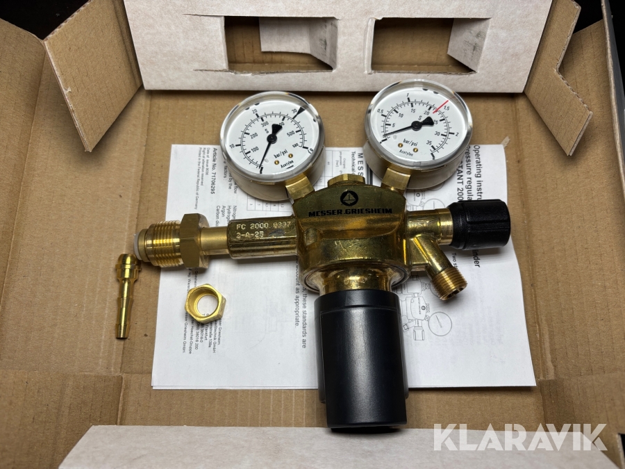 Regulator Messer Griesheim Constant 2000, Linköping, Klaravi