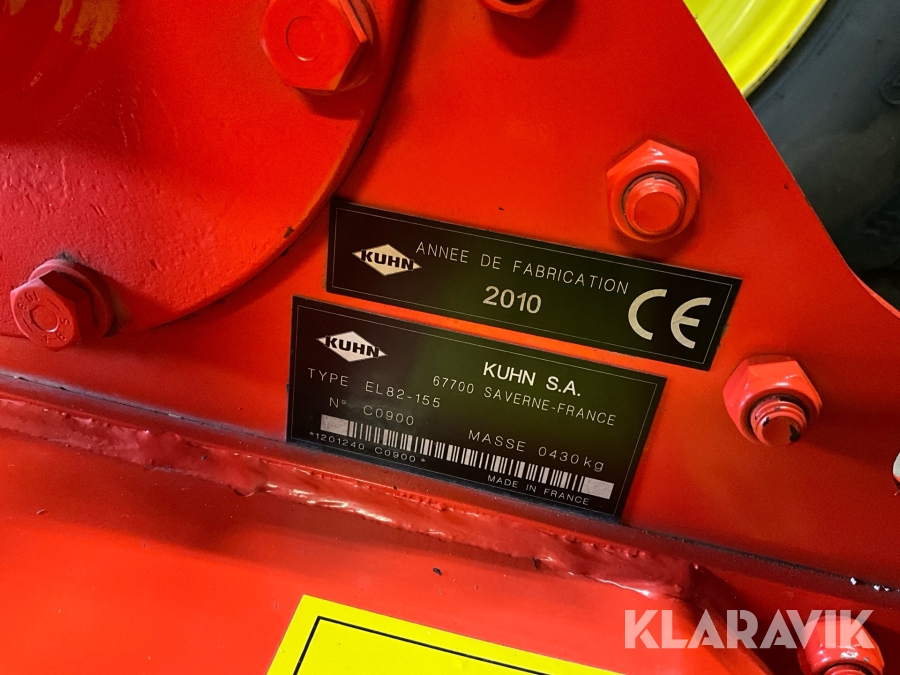Jordfräs Kuhn EL 82-155, Eskilstuna, Klaravik auktioner