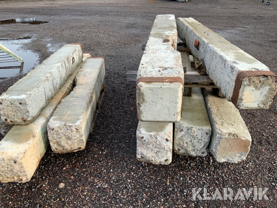 Betongplint pålkap 9st