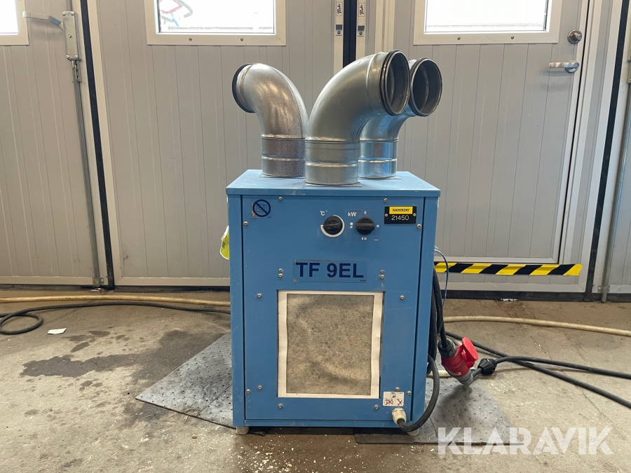 Klaravik Auktioner | Varmluftsfläkt med luftfördelare El-Björn TF 9EL-S