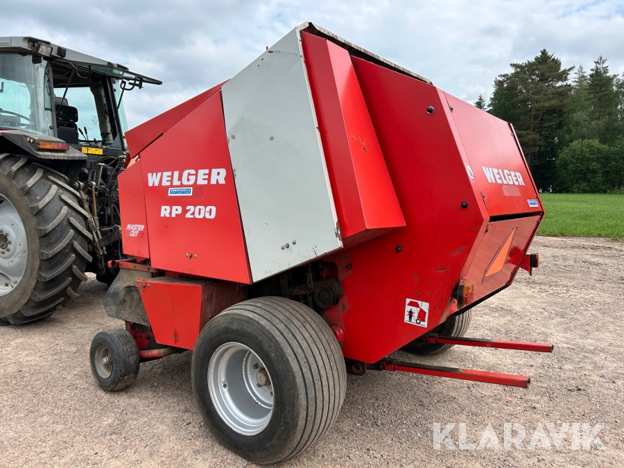 Rundbalspress Welger RP200, Svenljunga, Klaravik auktioner