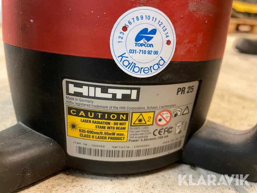 Tvåfallslaser Hilti PR25