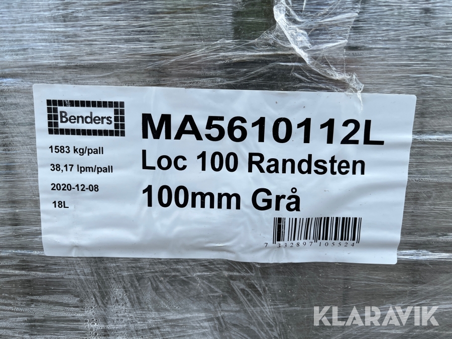 Betongsten Starka Randsten Loc 100 mm, Lund, Klaravik auktio