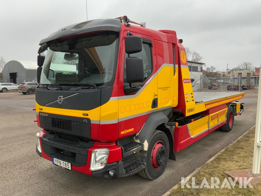Flakbärgare Volvo Fl 280 4x2, Nyköping, Klaravik auktioner